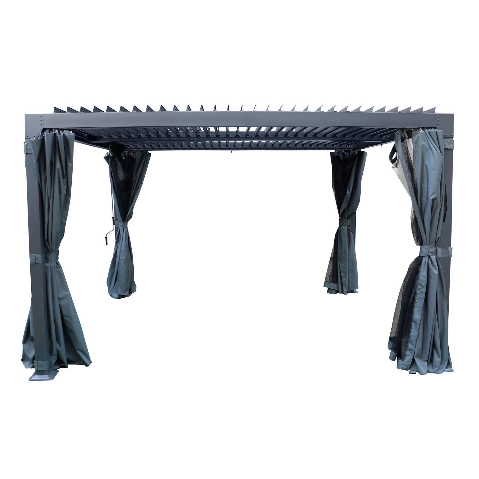 Gazebo avec persiennes en aluminium, 10' x 12' de OPAZ | BMR