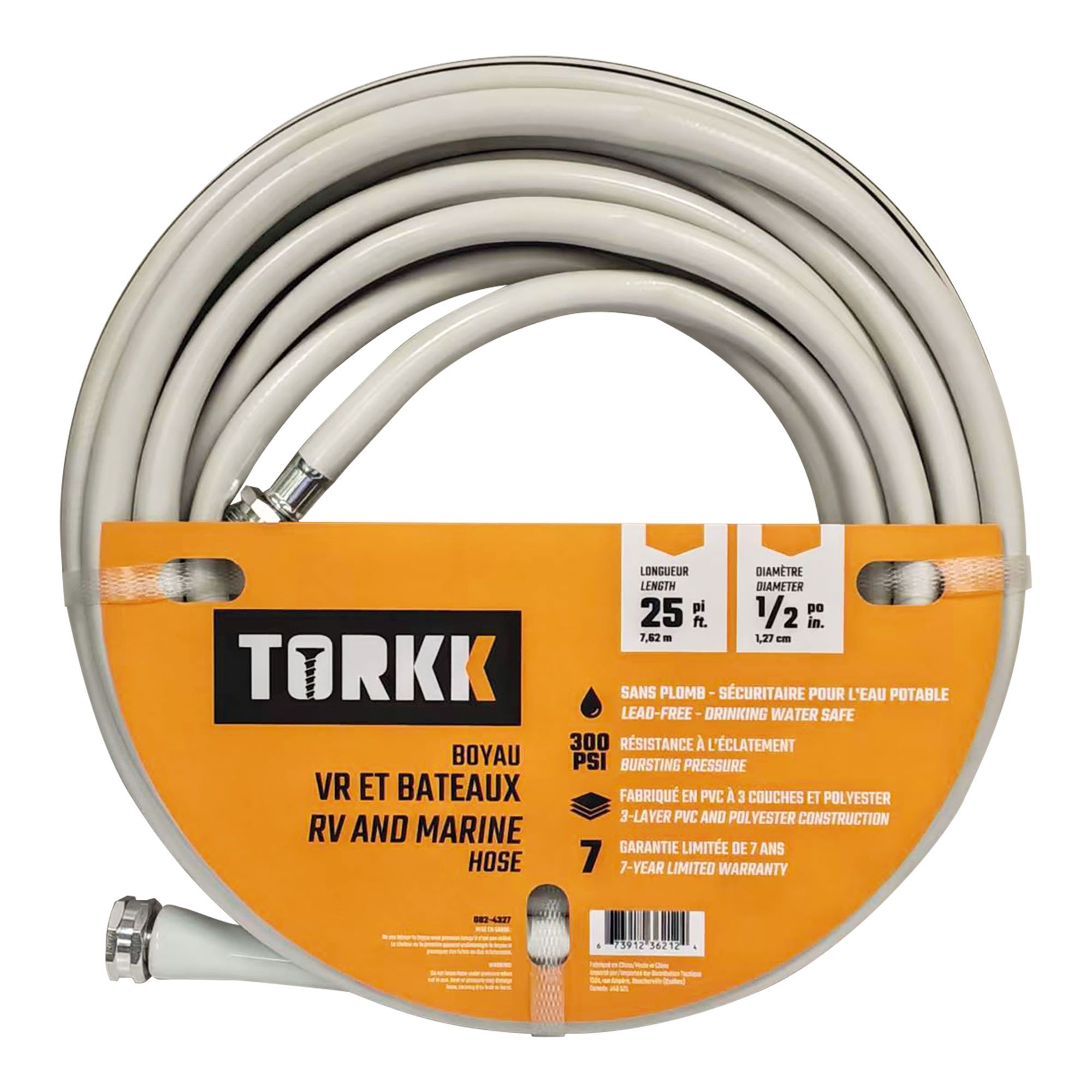 Boyau, pour véhicules récréatifs et embarcations, 1/2" x 25’ de TORKK | BMR