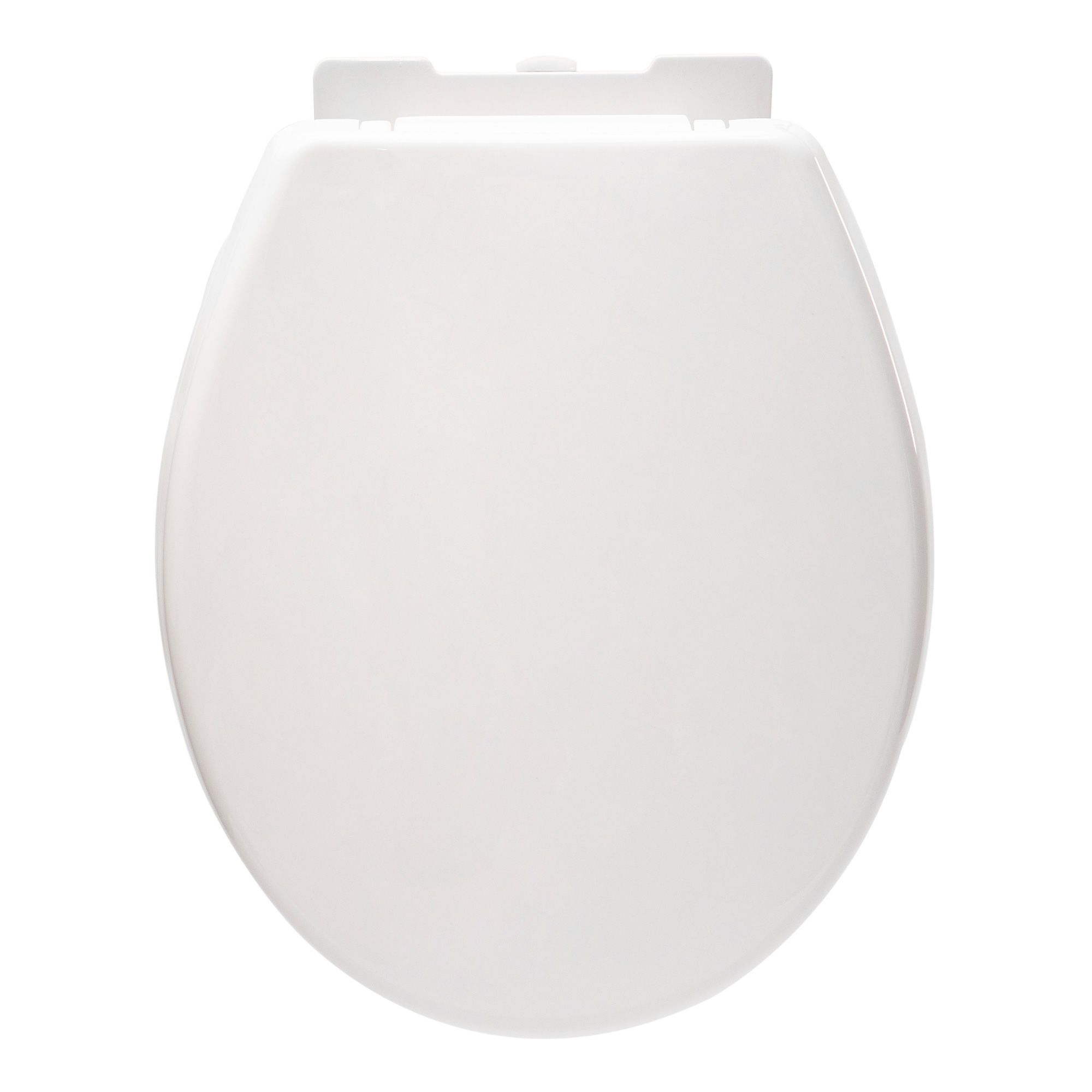 Siège de toilette, rond, blanc, 41 cm x 35 cm de OPAZ | BMR