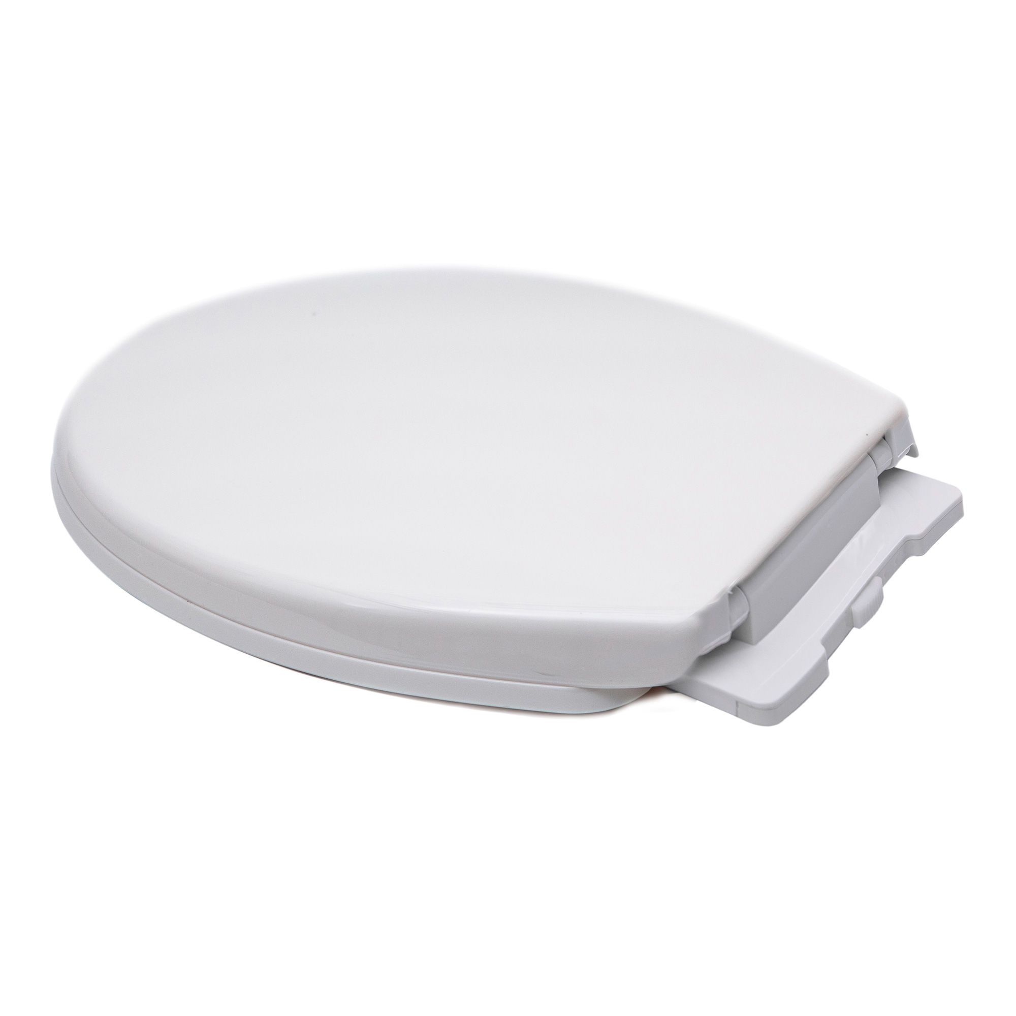 Siège de toilette, rond, blanc, 41 cm x 35 cm de OPAZ | BMR