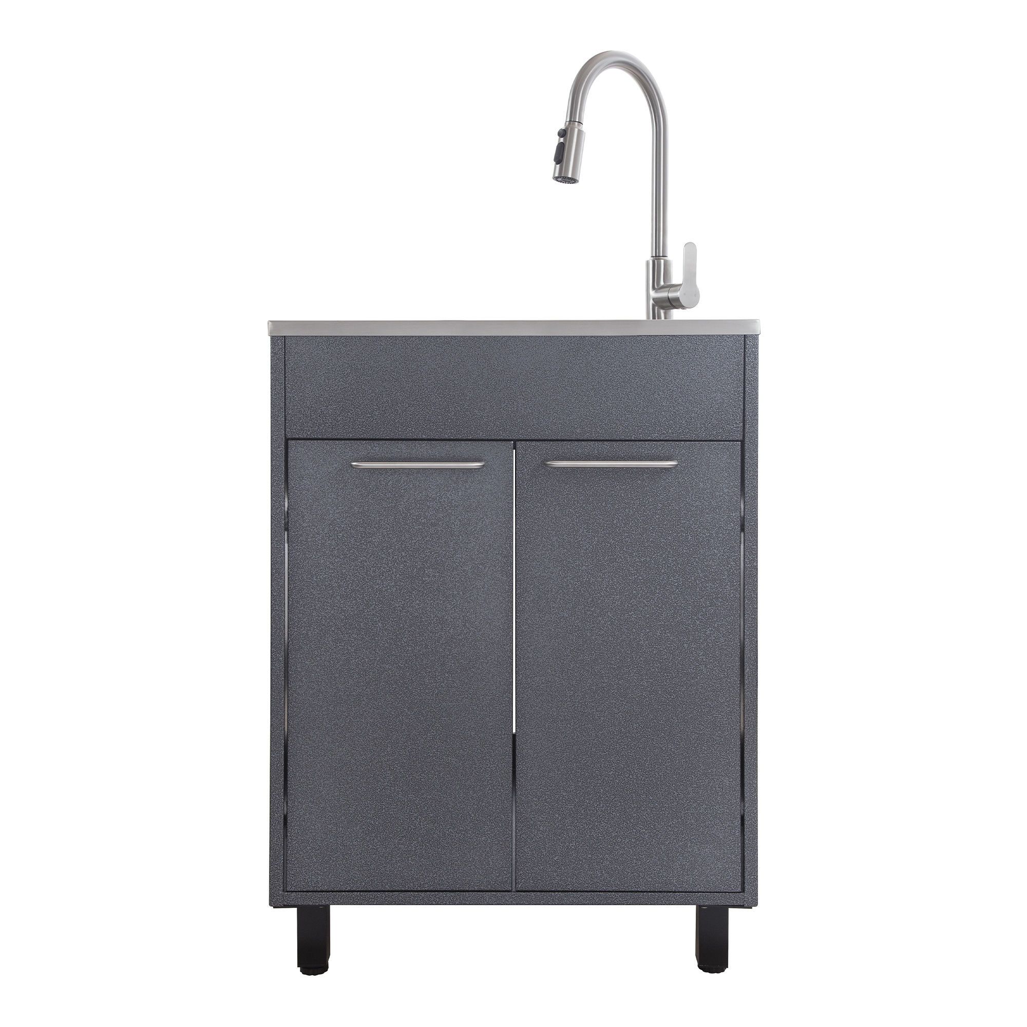 Ensemble cabinet de lavage, noir, 24" de OPAZ | BMR