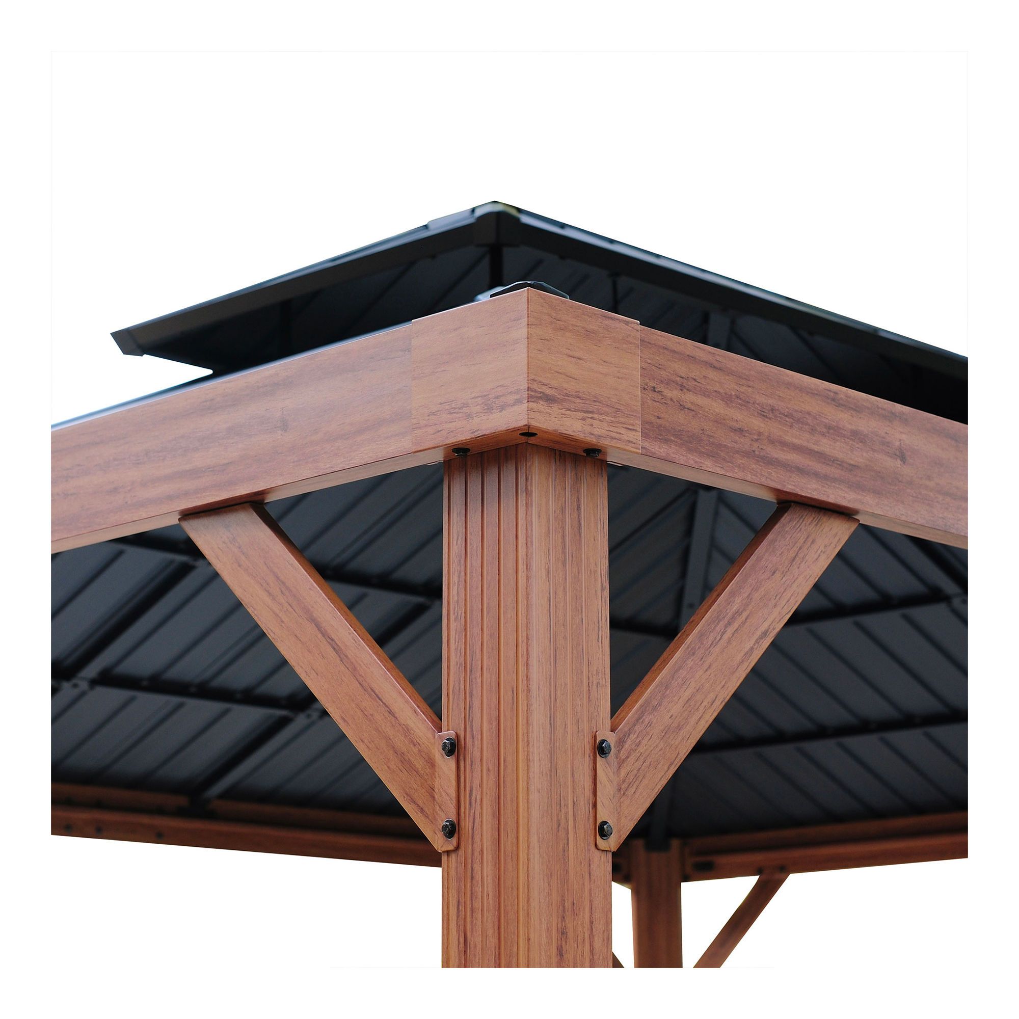 Gazebo Banff, 10' x 12', structure en aluminium, toit double | BMR
