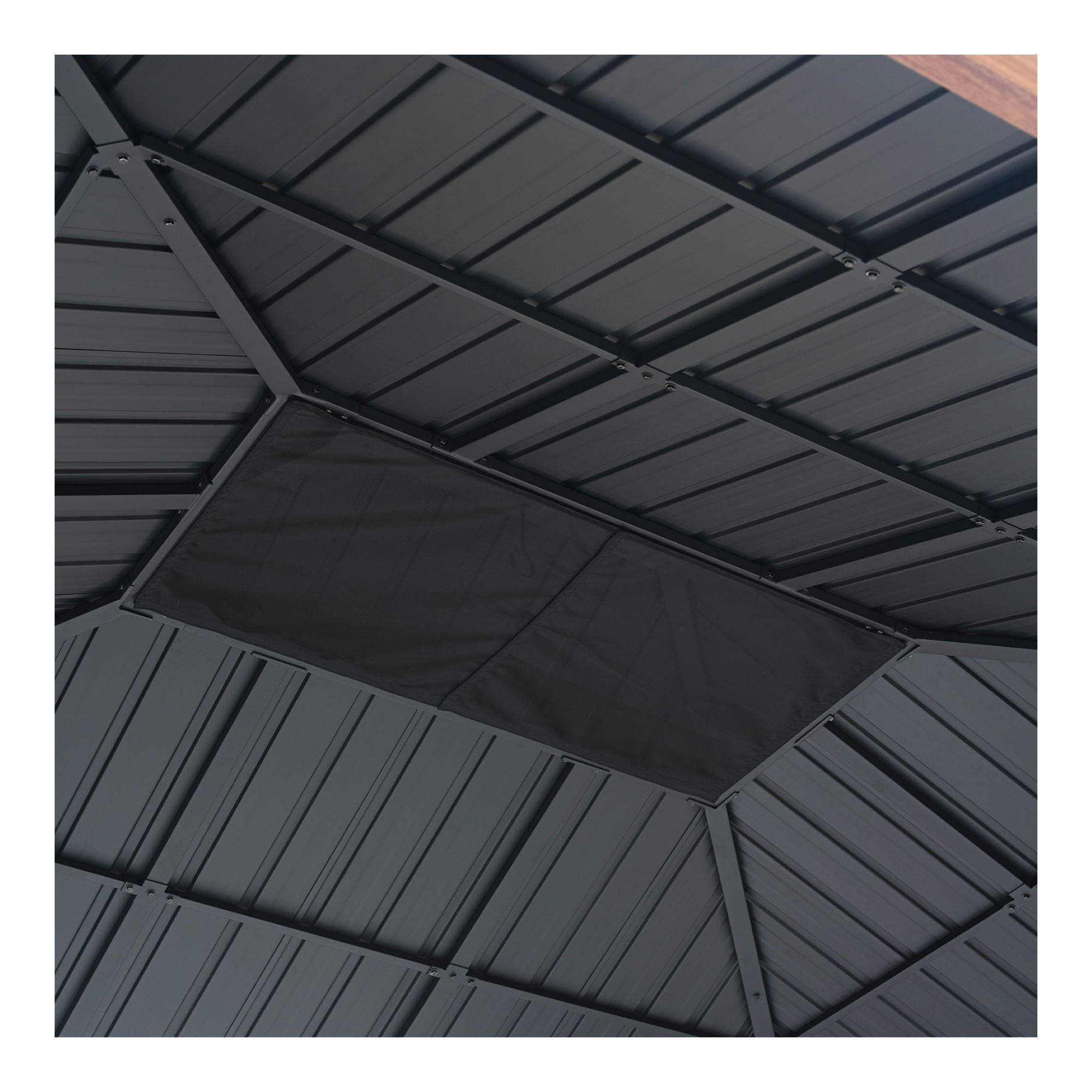 Gazebo Banff, 10' x 12', structure en aluminium, toit double | BMR